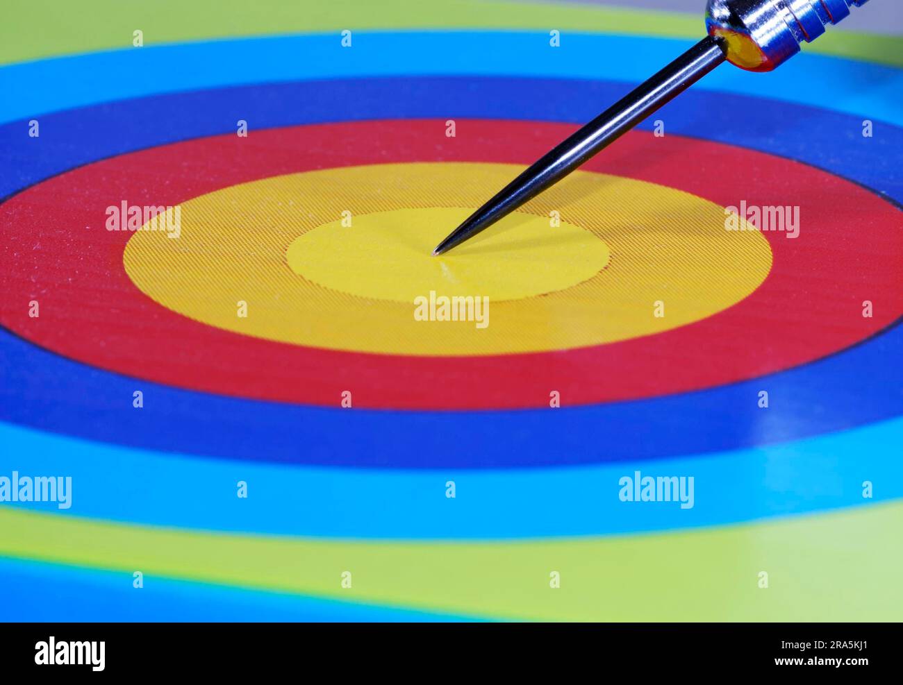 In the center of the target Stock Photo - Alamy