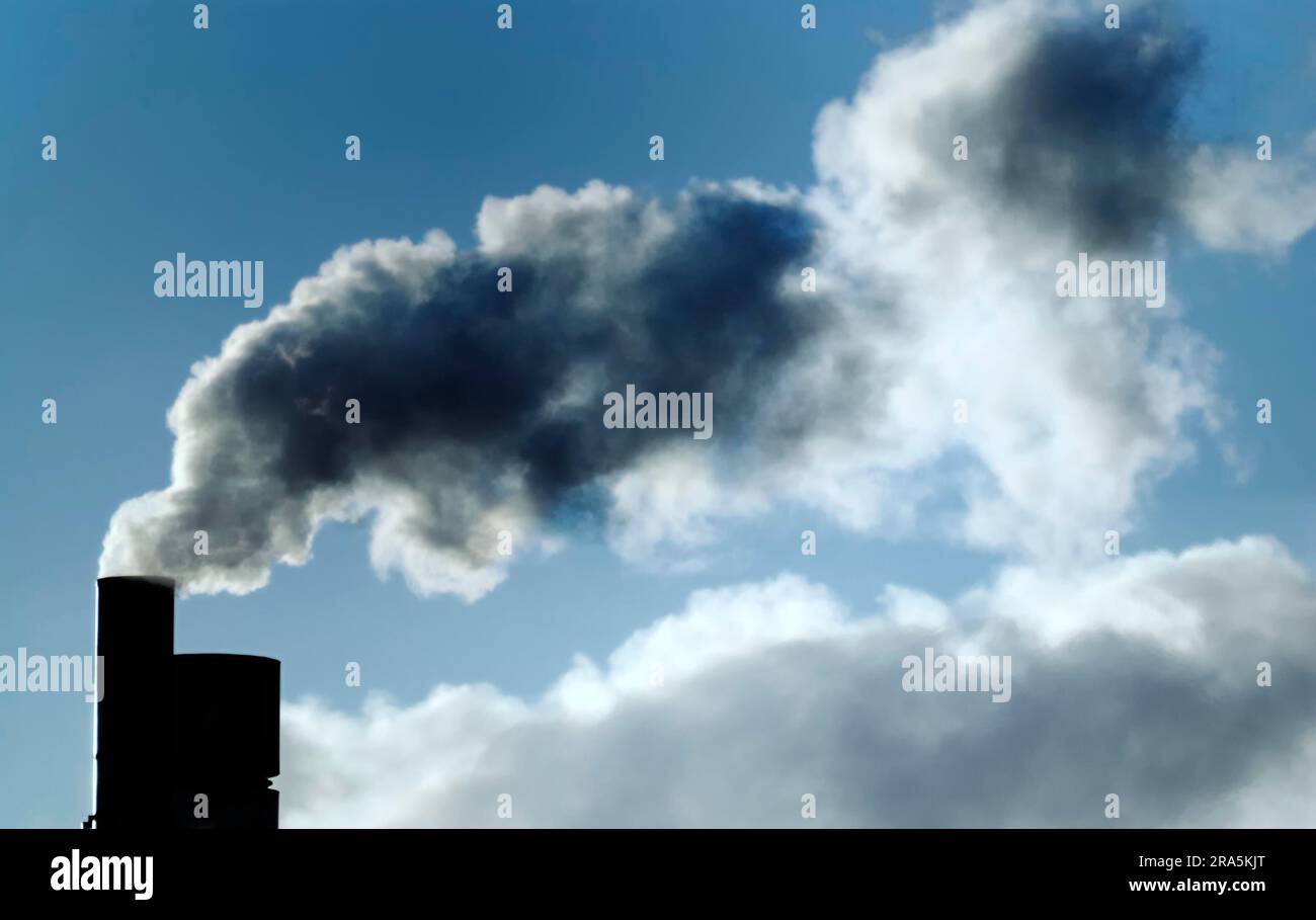 Air pollution from a factory Stock Photo - Alamy