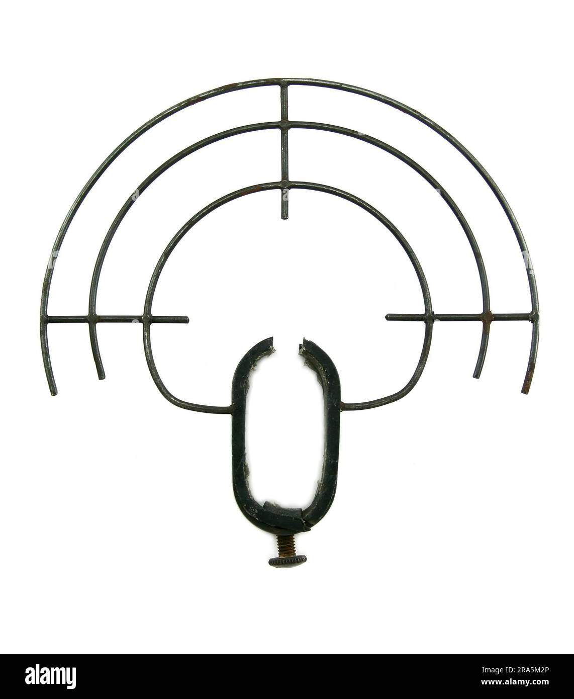 Old metallic rifle backsight isolated on a white background Stock Photo ...