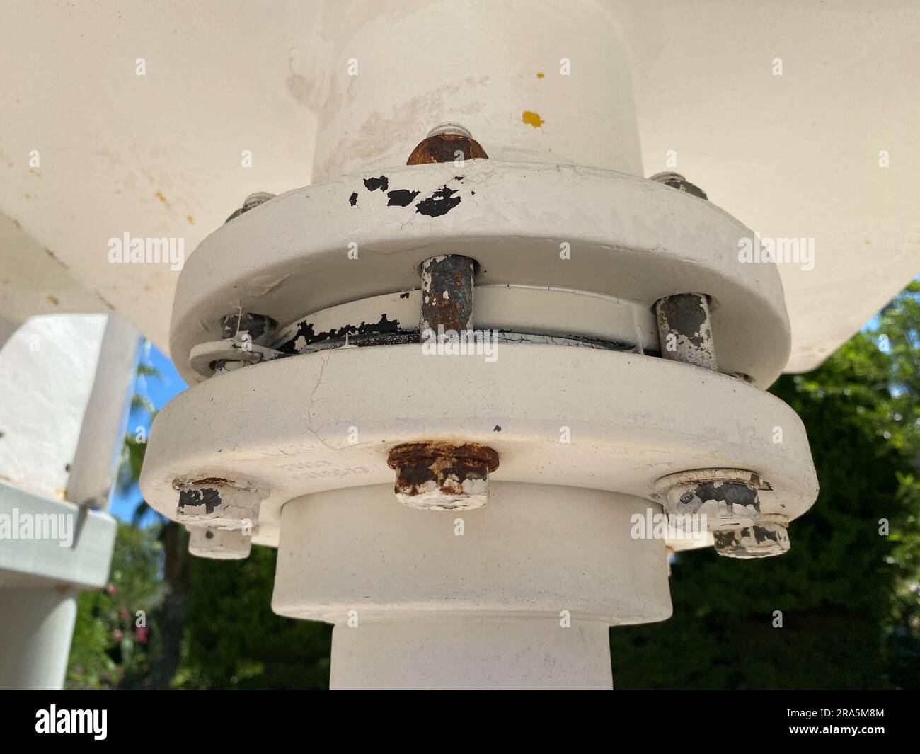 The bolts on flanged connection Stock Photo - Alamy