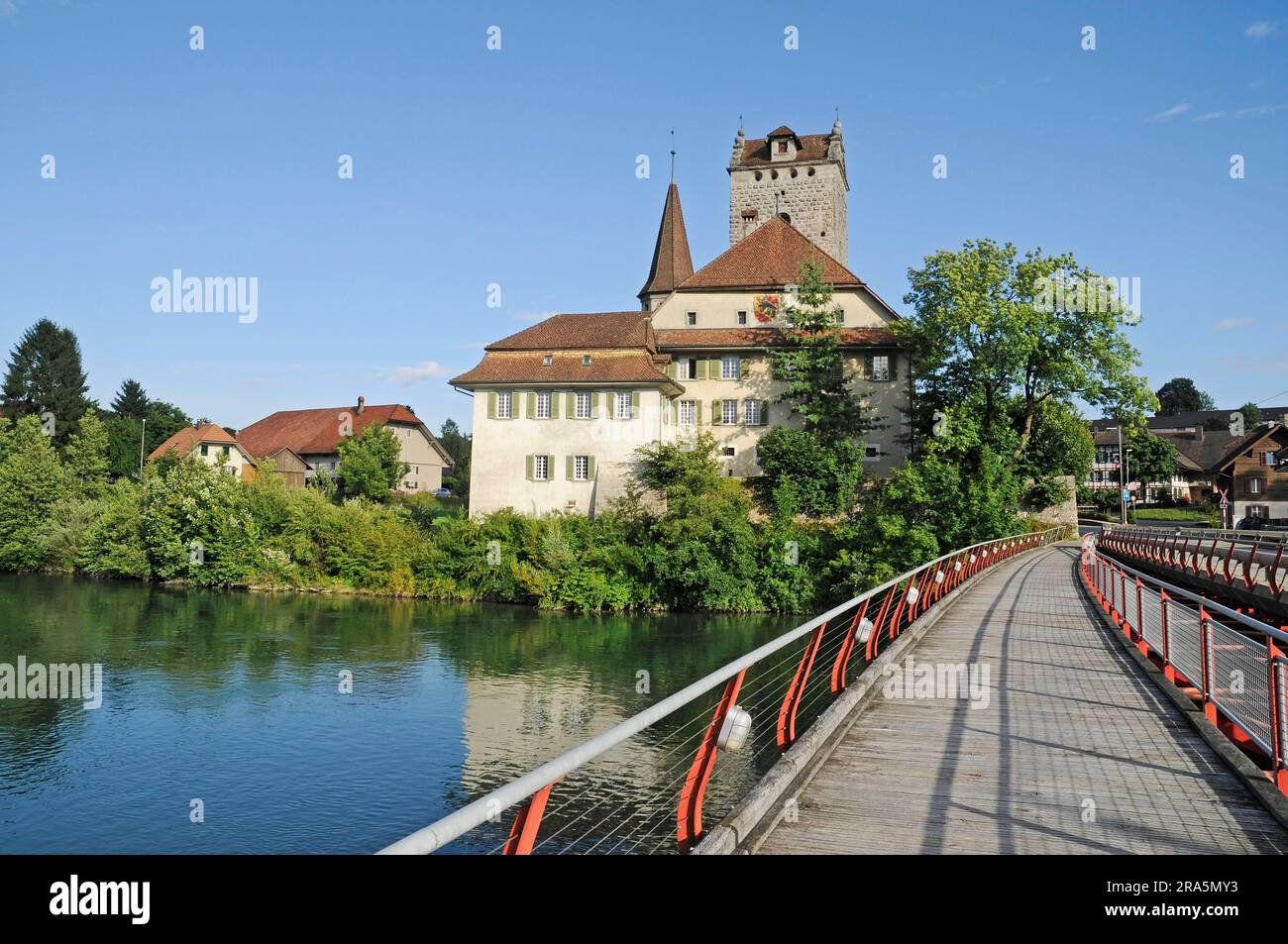 Aarwangen Castle, Aarwangen, Oberaargau, Bern, Switzerland Stock Photo ...
