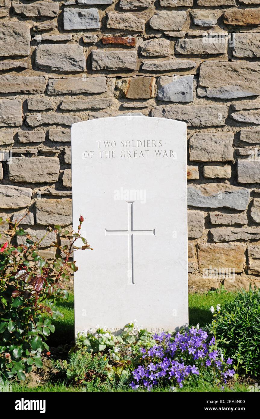 War grave, British military cemetery, Boulogne sur Mer, Nord Pas de ...