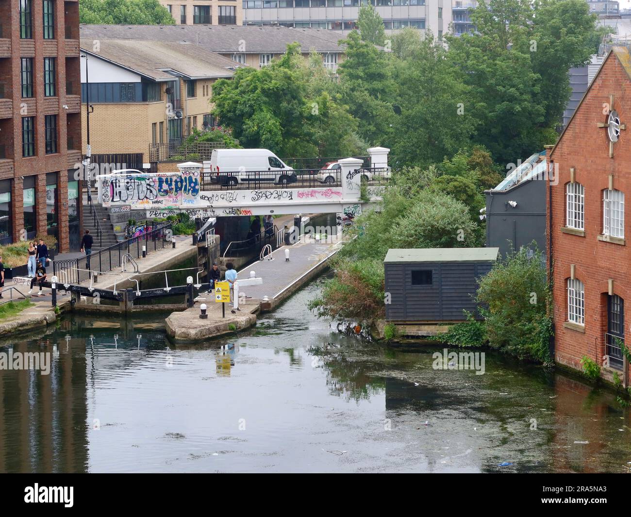 London, UK - June 2023 : Camden lock on the Regents Canal Stock Photo ...