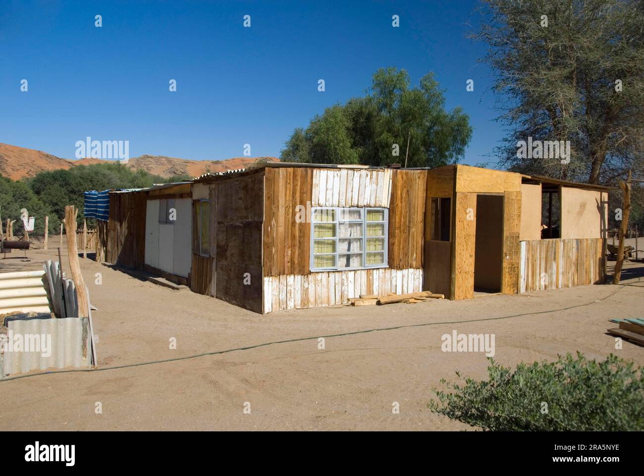 Topnaar-Nama hut, Namib Naukluft Park, Namibia Stock Photo - Alamy