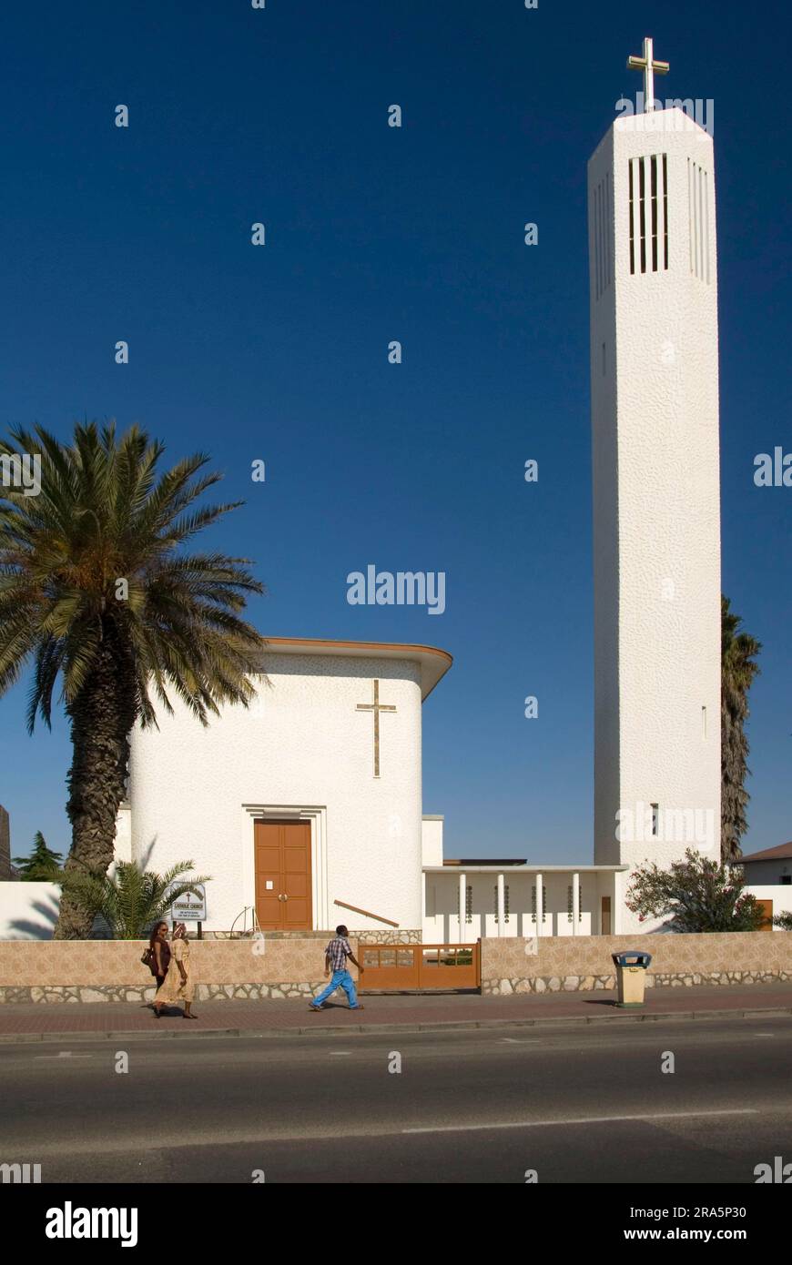 Catholic Church, Walvis Bay, Namibia, Walvis Bay Stock Photo - Alamy