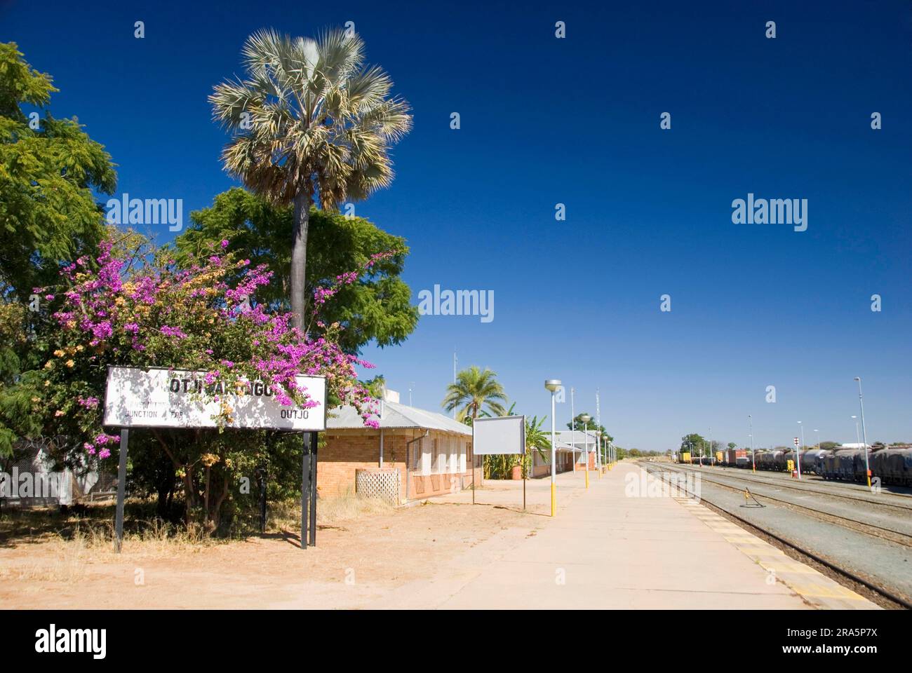 Railway station, Otjiwarongo, Namibia Stock Photo - Alamy