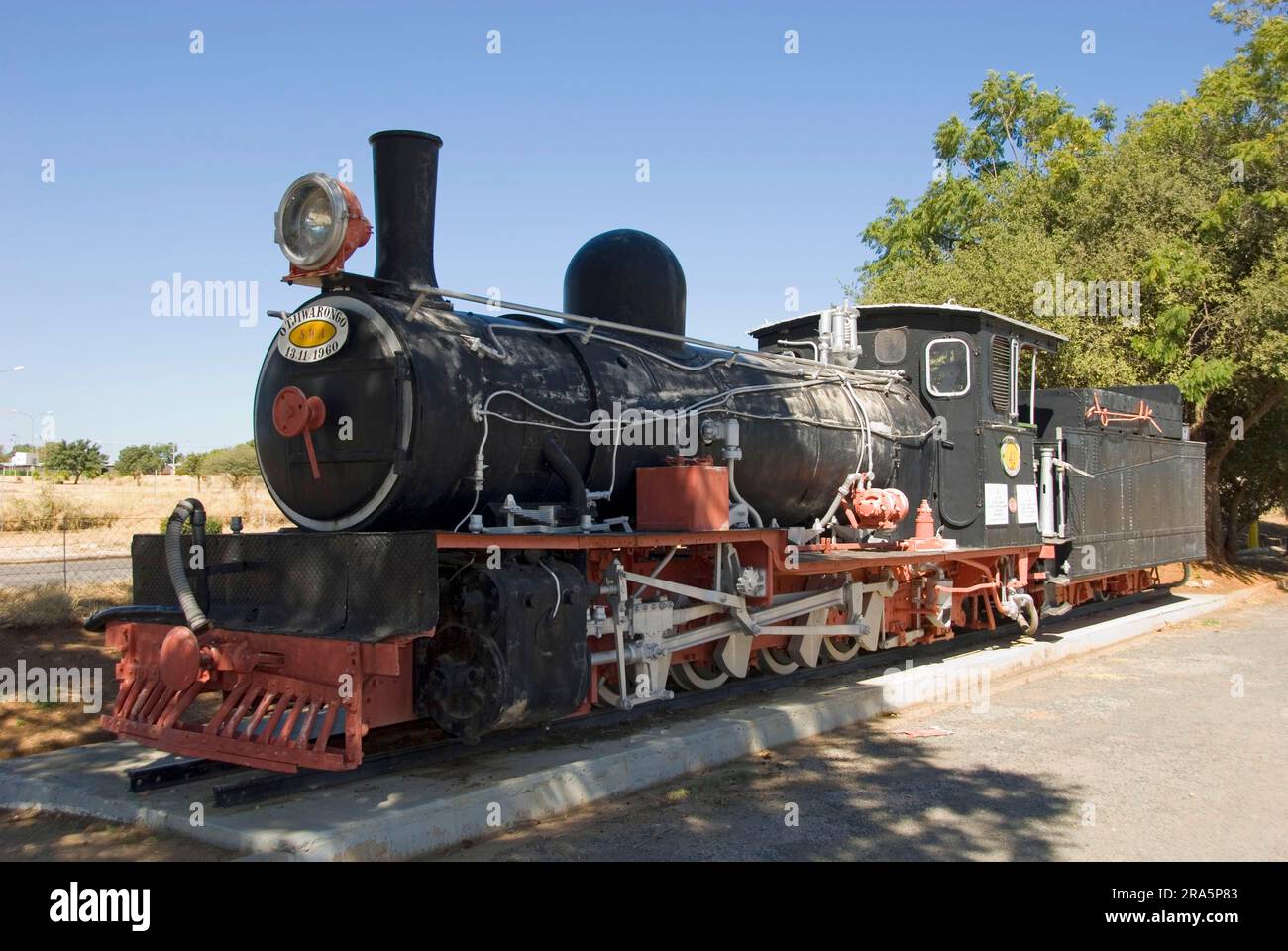 Railway from 1912, locomotive no. 41, Otjiwarongo, Namibia Stock Photo ...