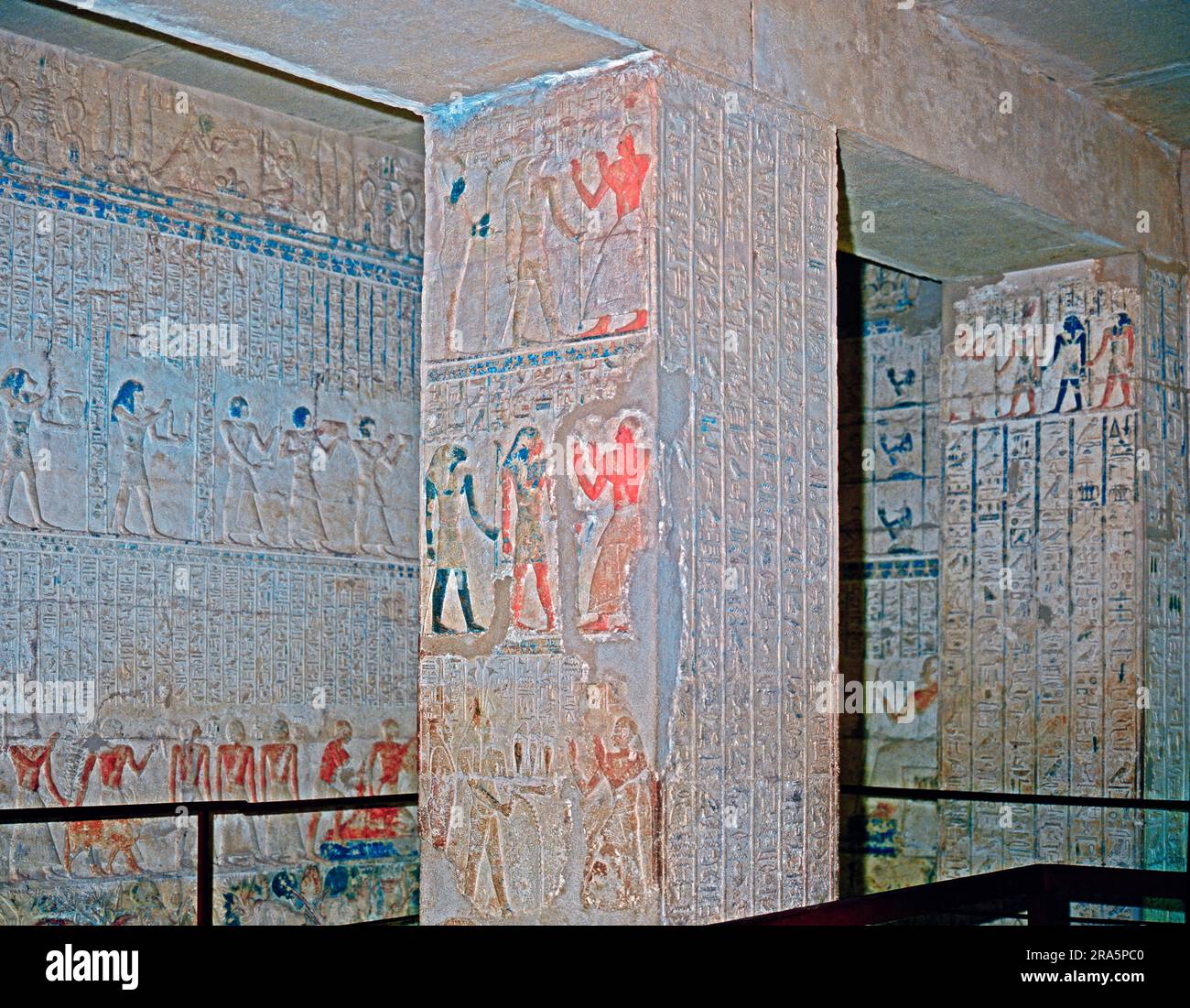 Wall painting in the Petosiris tomb, Tuna el Gebel, Hermopolis, Egypt ...