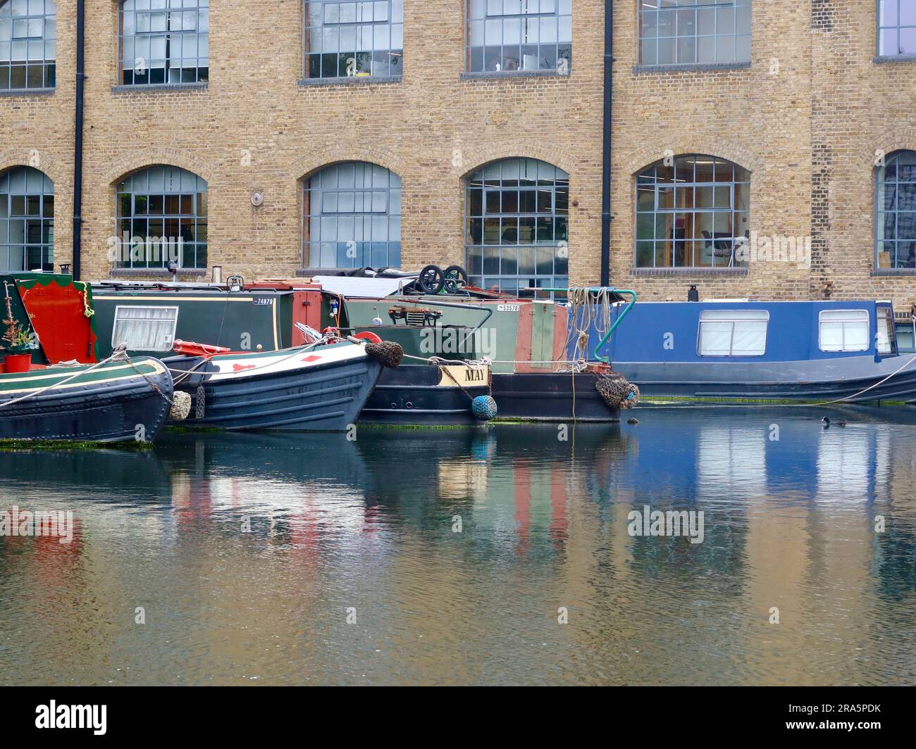 London, UK - June 2023 : Rear of the London Canal Museum. canal boats ...
