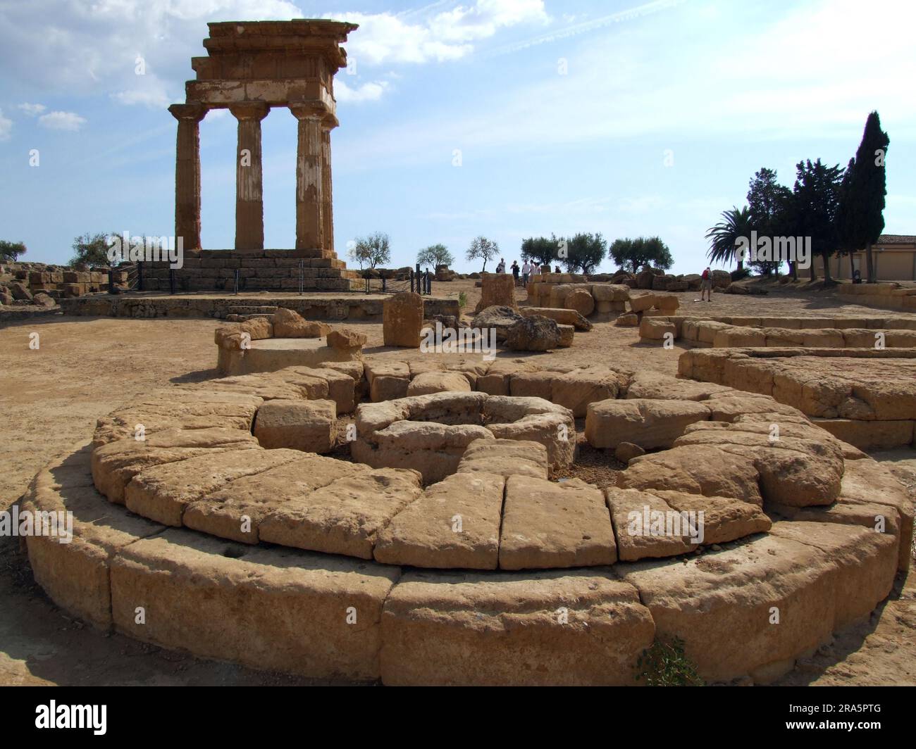 Ruin of the Temple of Castor and Pollux, Valley of the Temples ...