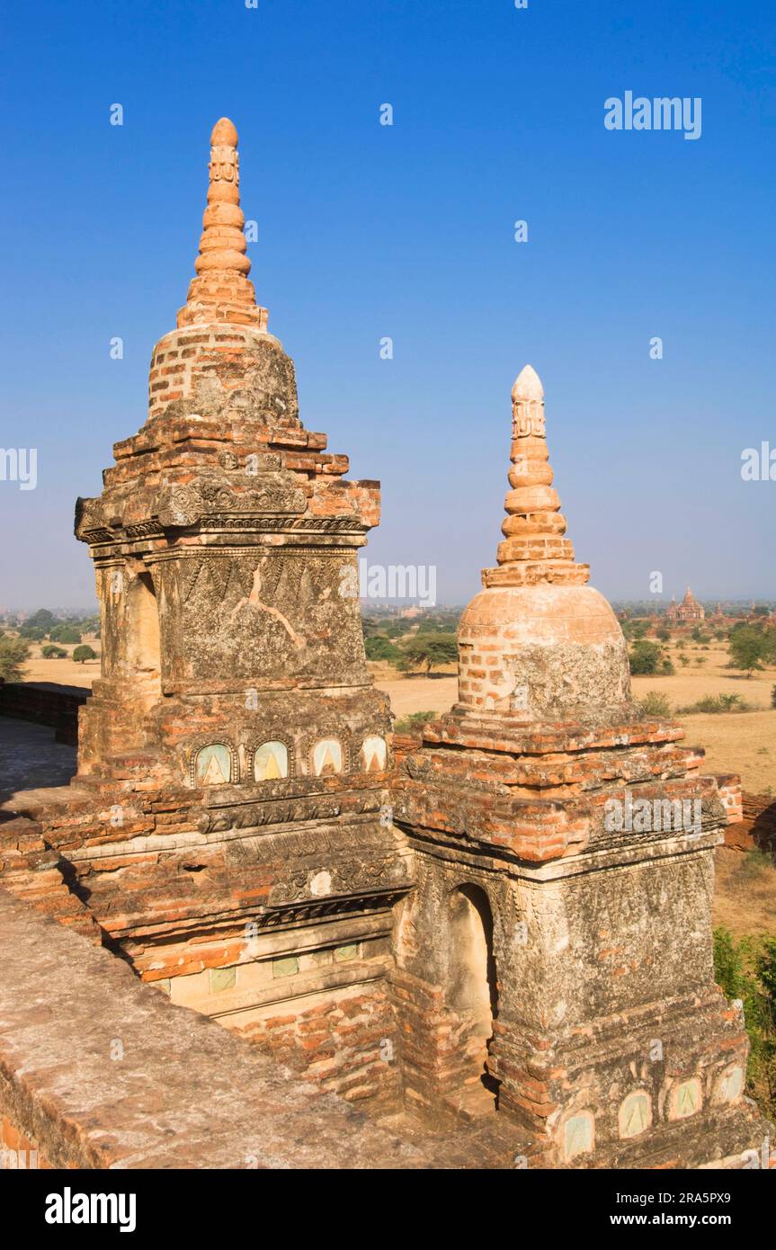 View from Tayoke Pyay Temple, Bagan, Burma, Pagan, Myanmar Stock Photo ...