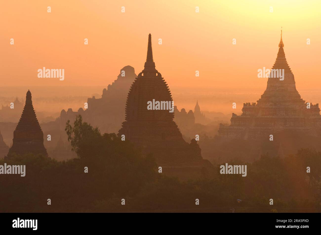 Pagodas and temples of Bagan, Burma, Pagan, Myanmar Stock Photo - Alamy
