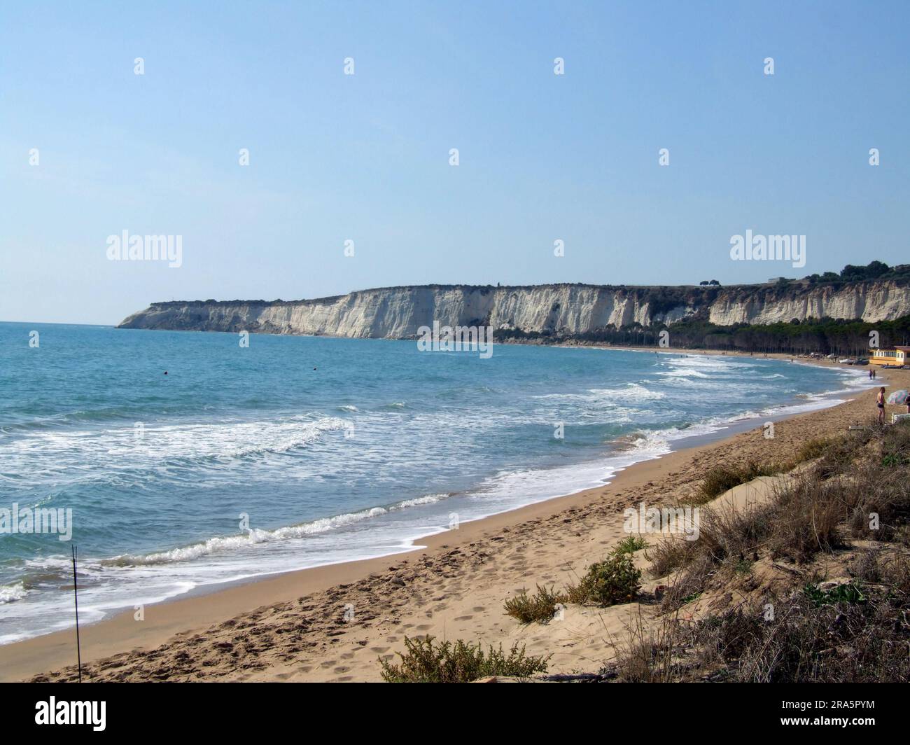 Limestone rocks, Eraclea Minoa beach, Herakleia Minoa, Sicily, Italy ...