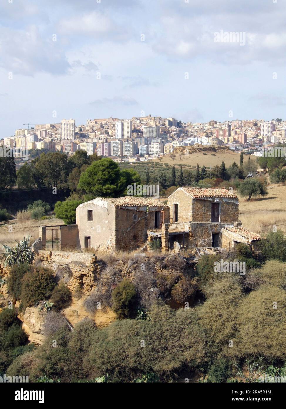 Valley of the Temples, View of Agrigento, Sicily, Agrigento, Italy ...