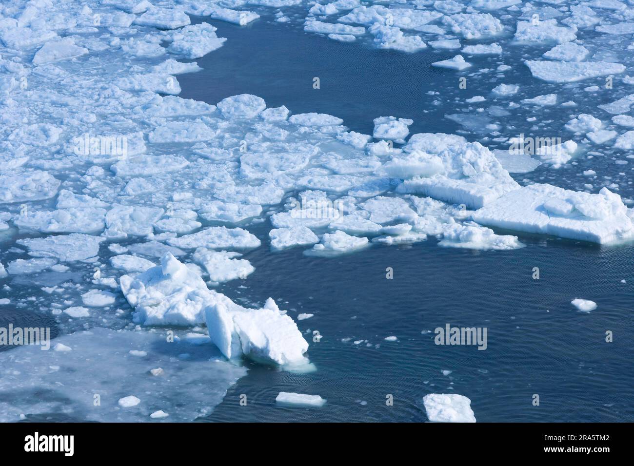 Drift ice, Cape Notoro, Hokkaido, Cape Notoro, Japan Stock Photo - Alamy