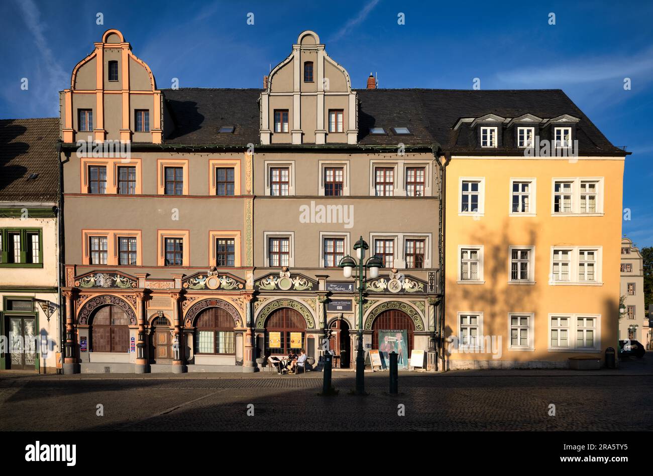 Tourist information, historic Cranach House, Renaissance, market square ...