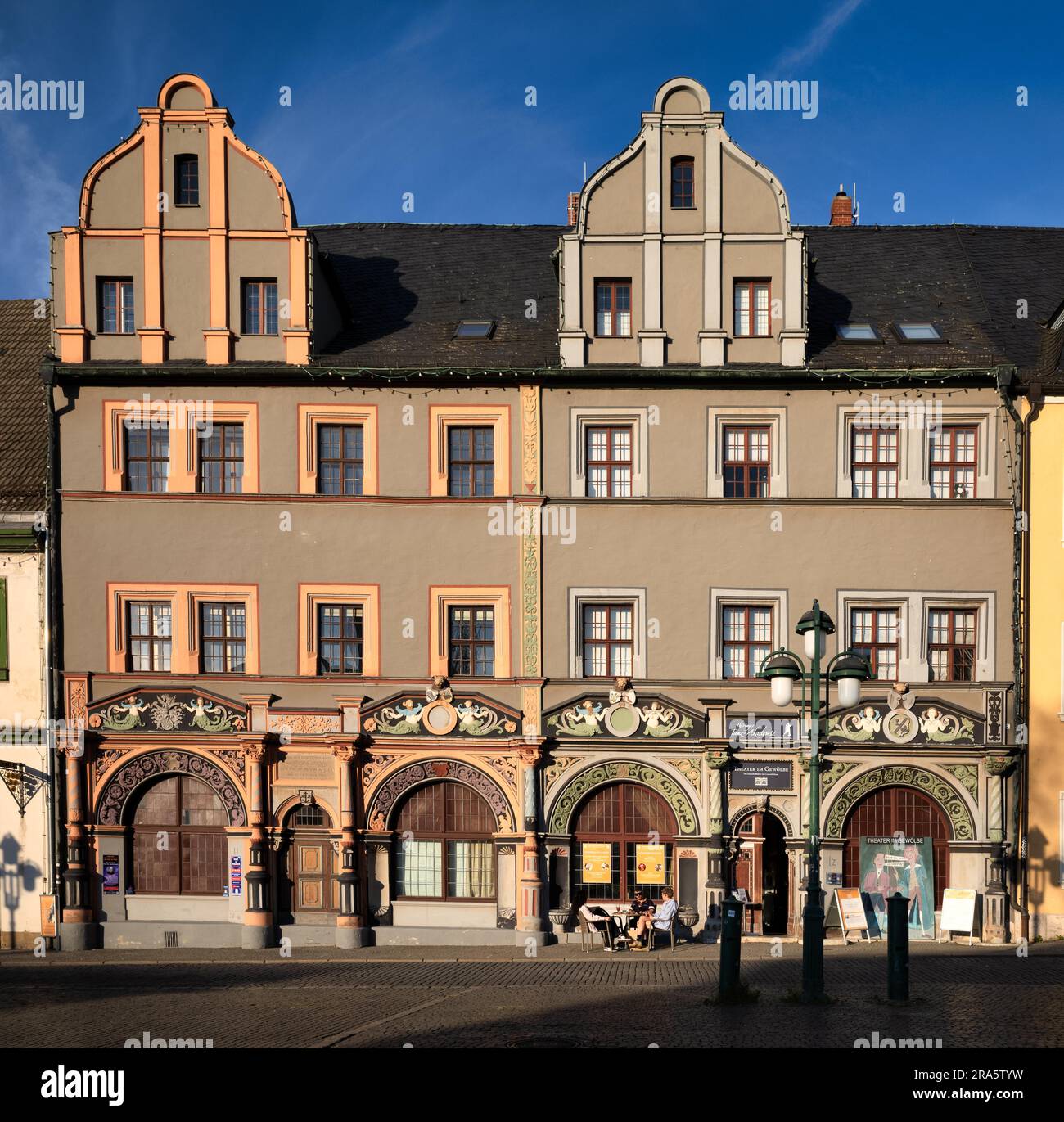 Tourist information, historic Cranach House, Renaissance, market square ...