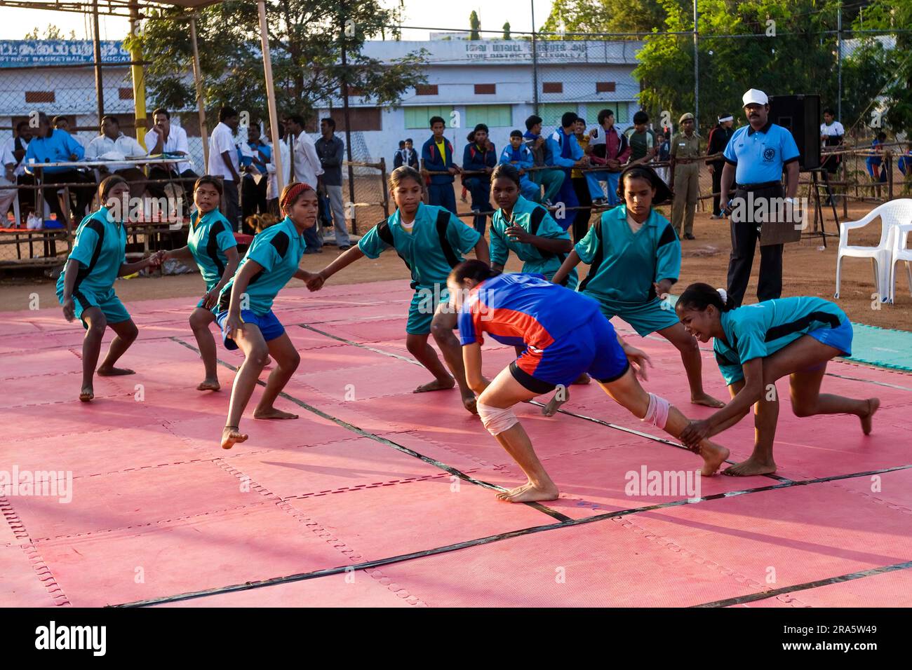 Kabaddi Game playing girls at Coimbatore, Tamil Nadu, South India ...