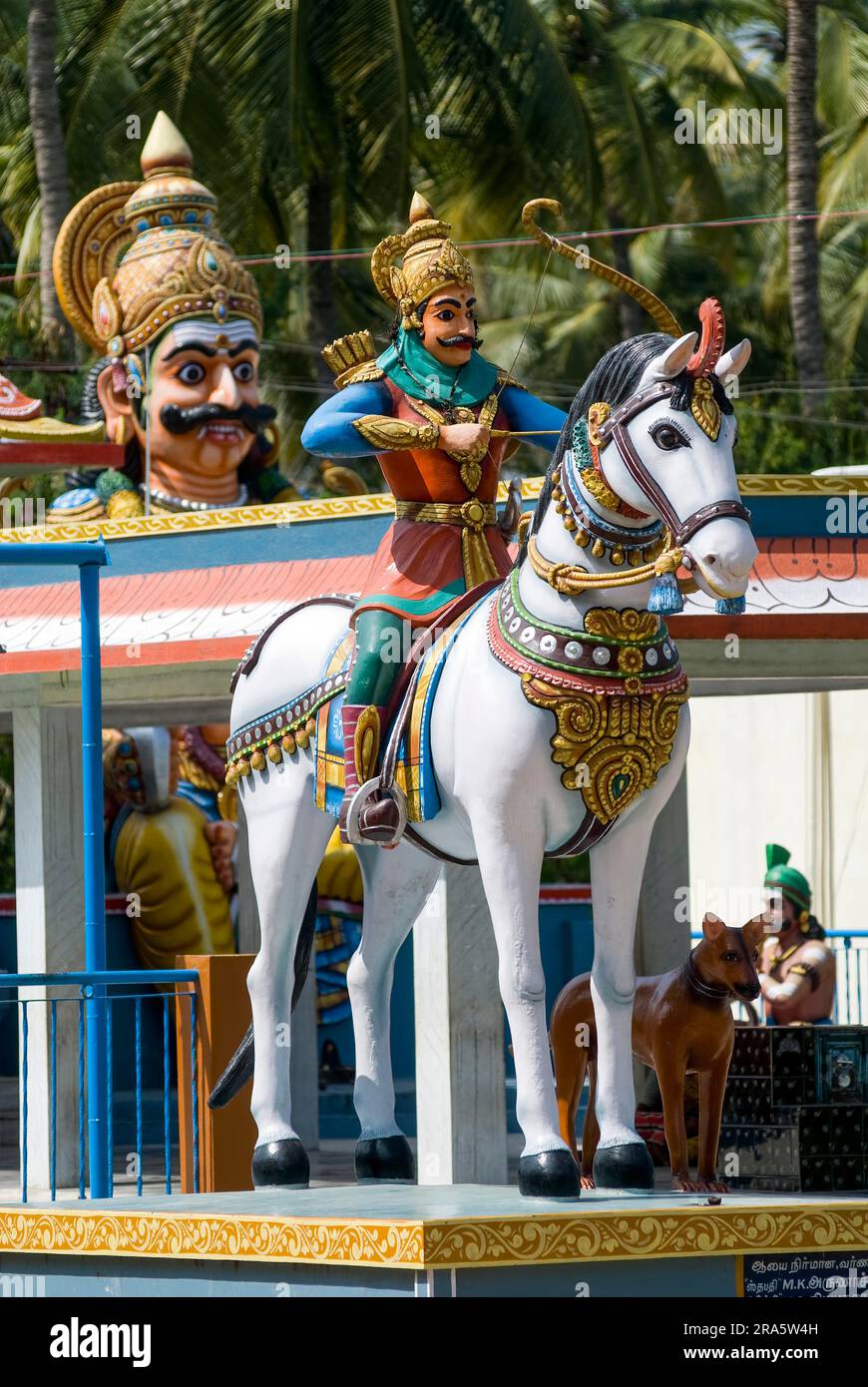 Guardian deity Ayyanar near Salem, Tamil Nadu, South India, India, Asia ...