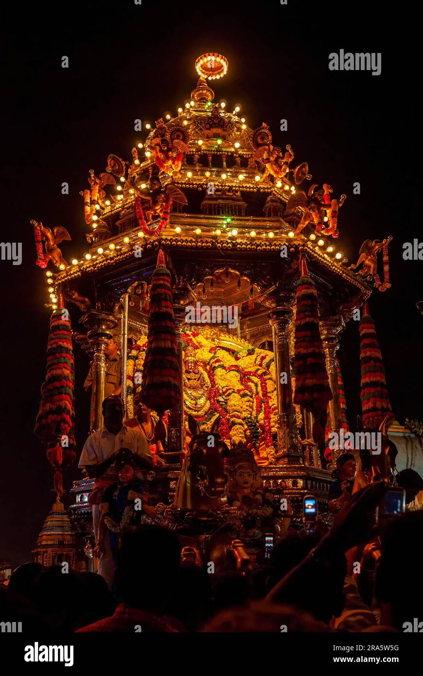 Decorated Urchava Deities of Subrahmanya with His consorts Valli and ...