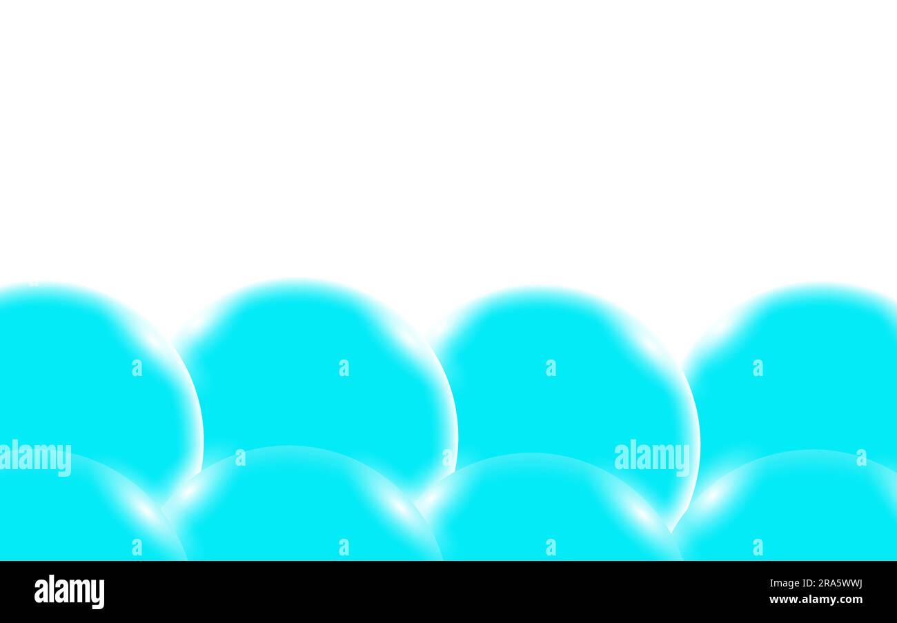 Blue abstract shiny beautiful and convex smooth three-dimensional ...