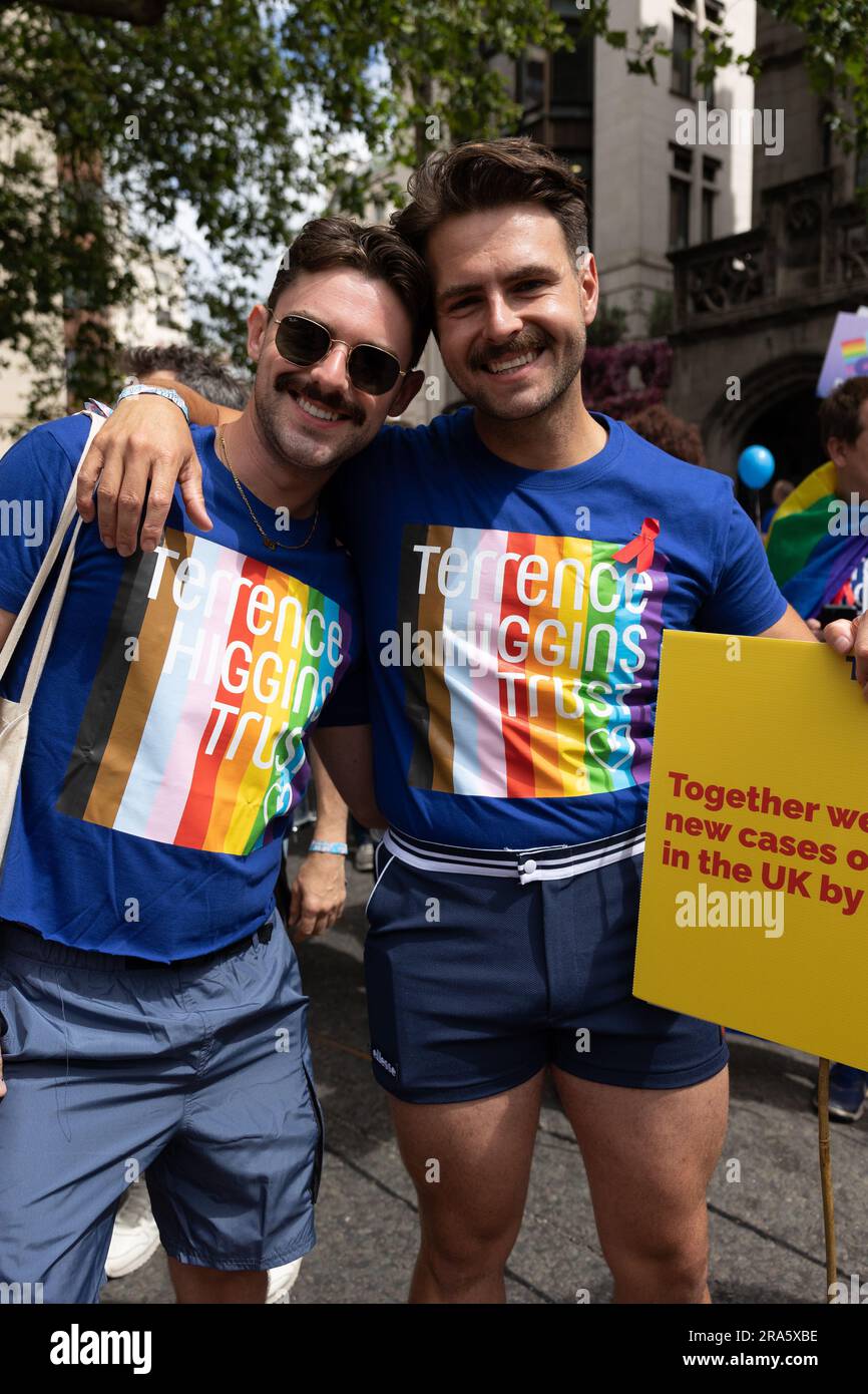 London, UK. July 1, 2023. Dan Harry (left) and Ollie King from the BBC ...