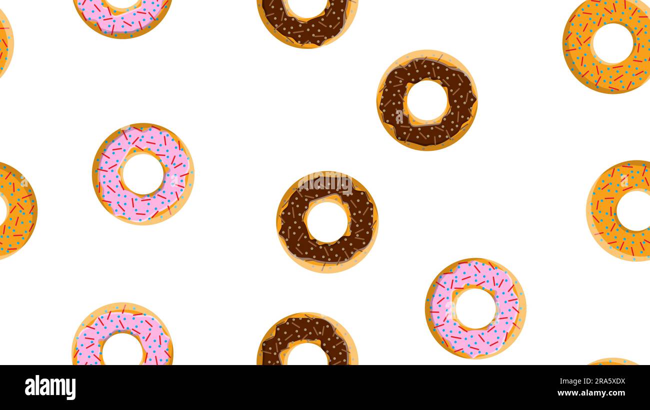 Round donuts coated Stock Vector Images - Alamy