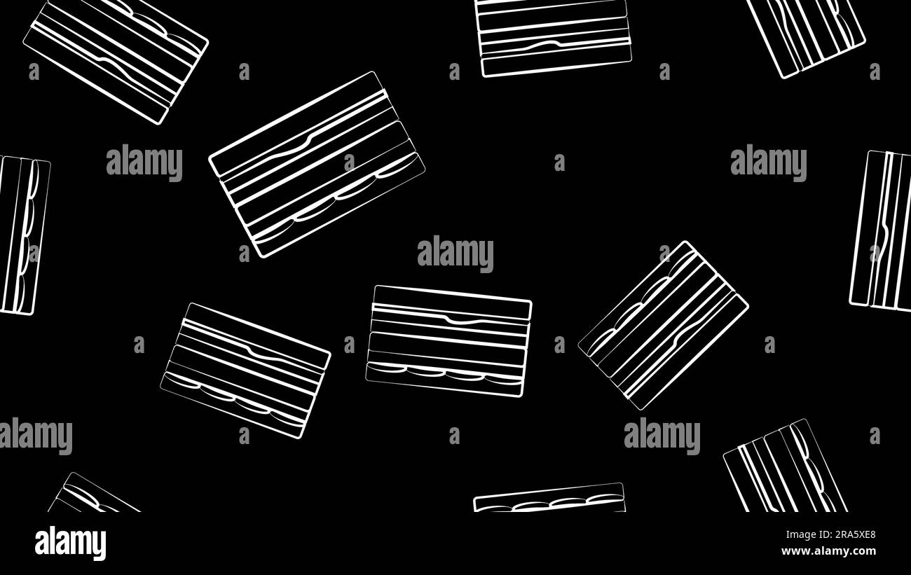 Sandwich Seamless Pattern Background Vector Design Stock Vector Image ...