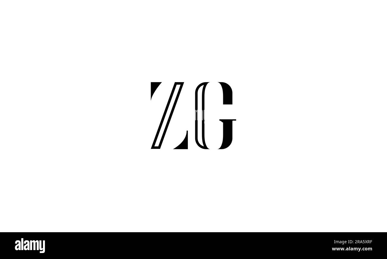 ZG, GZ, Abstract Letters Logo Monogram Stock Vector Image & Art - Alamy