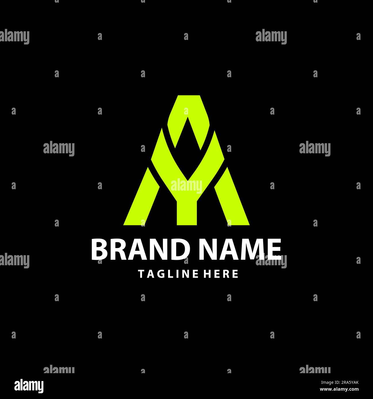 initial AY, YA modern trendy logo design Stock Vector Image & Art - Alamy