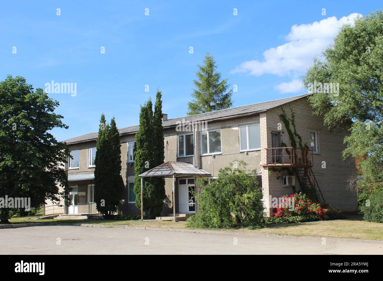 Small Soviet-era apartment building in Akniste, Latvia Stock Photo - Alamy