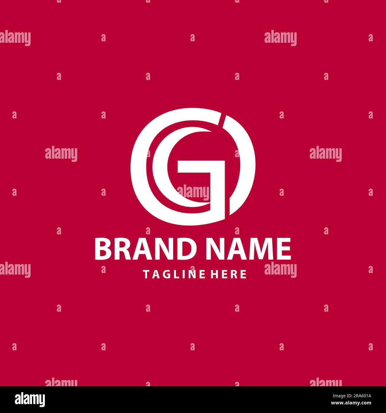 initial minimalist CG, GC circle logo design Stock Vector Image & Art ...