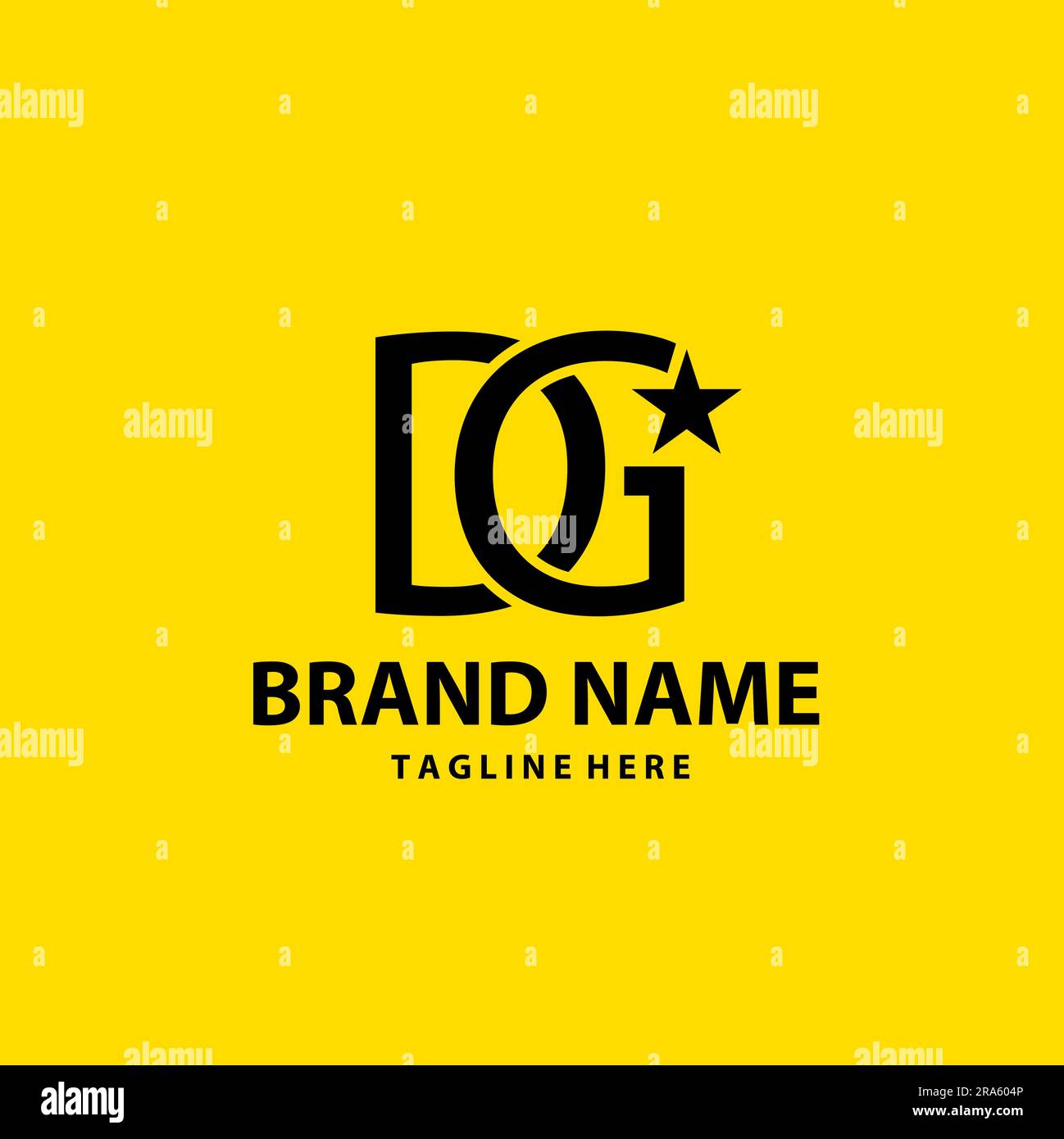 DC Star Logo Design Vector Stock Vector Image & Art - Alamy