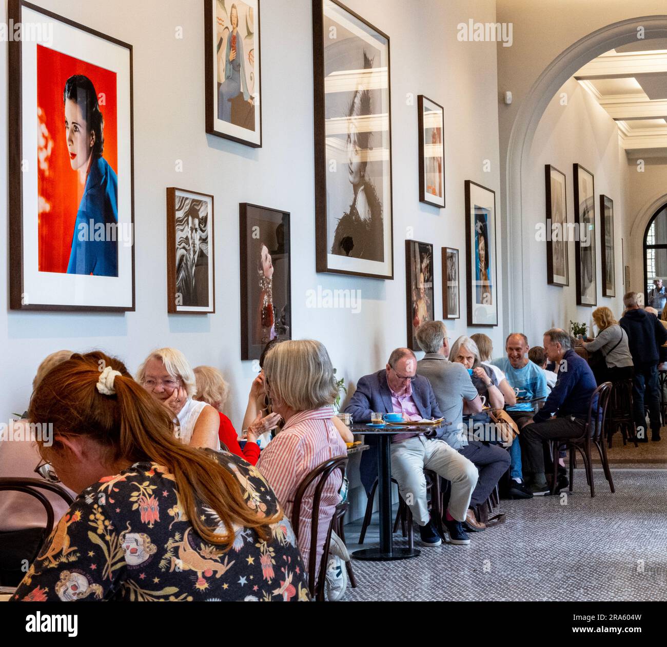 The restaurant in The National Portrait Gallery, London reopened 2023 ...