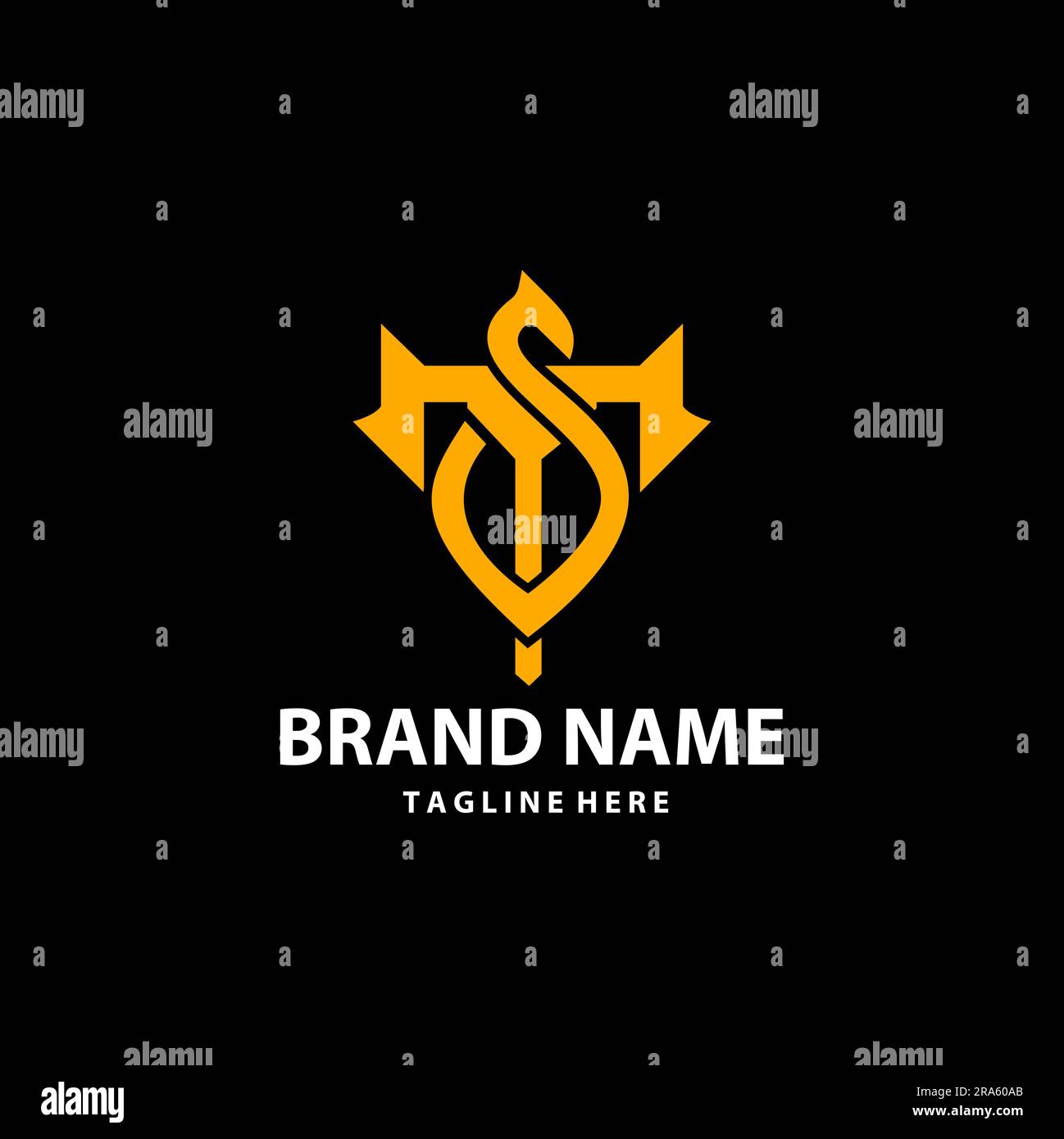 Letter ST simple monogram logo icon design Stock Vector Image & Art - Alamy