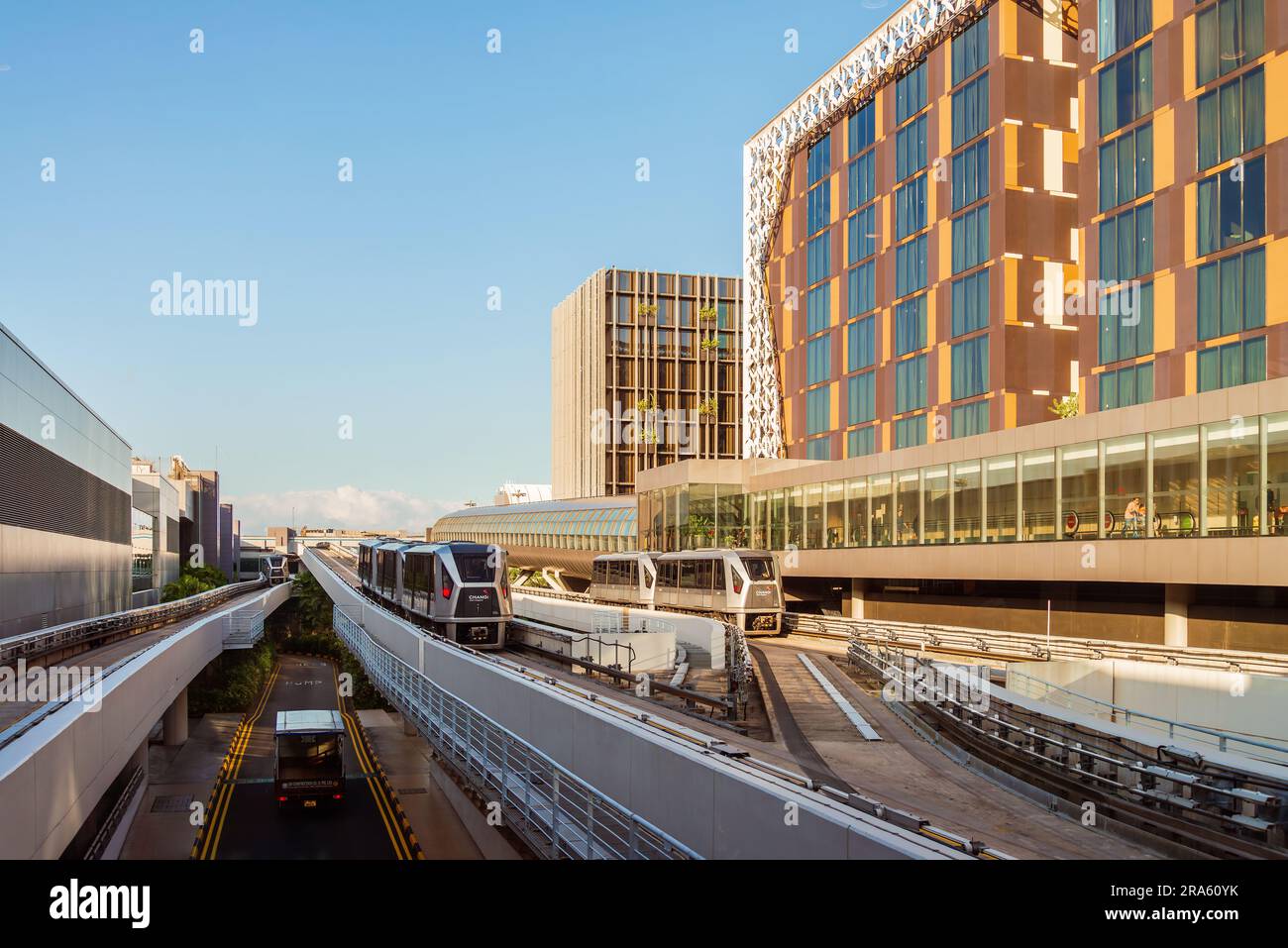 Changi Airport, Singapore - January 24, 2020: Changi Airport futuristic ...