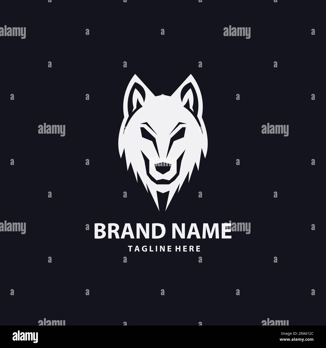 Wolf tech logo hi-res stock photography and images - Alamy