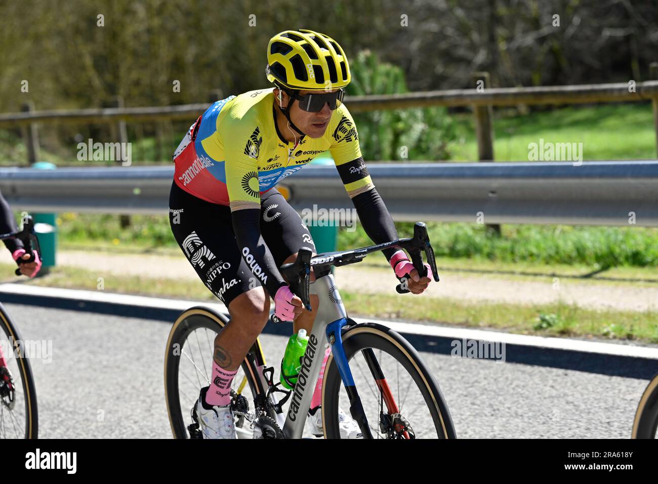 Richard Carapaz Ecuador EF Education team on cannondale bike during ...