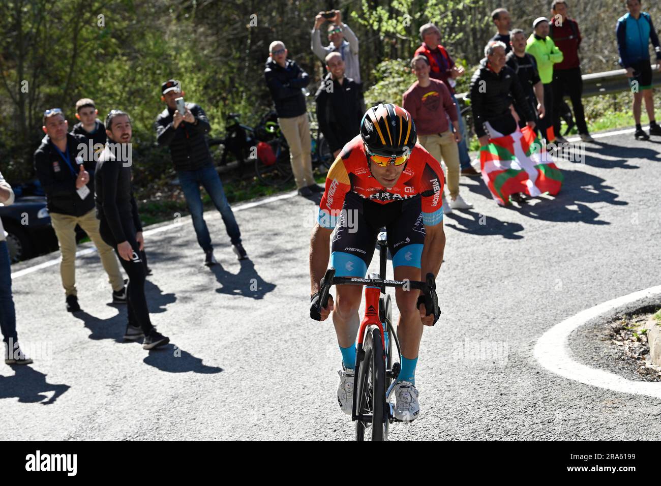 Mikel Landa Meana Basque rider attack in stage 2 Itzulia Basque Country ...