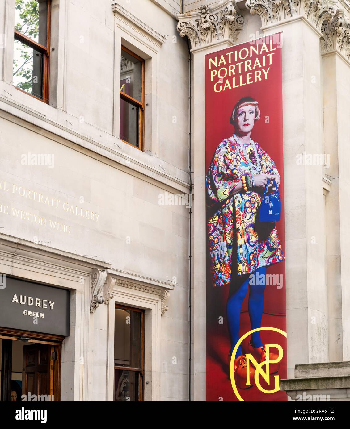The National Portrait Gallery exterior, London reopened 2023 after refurbishment Stock Photo - Alamy