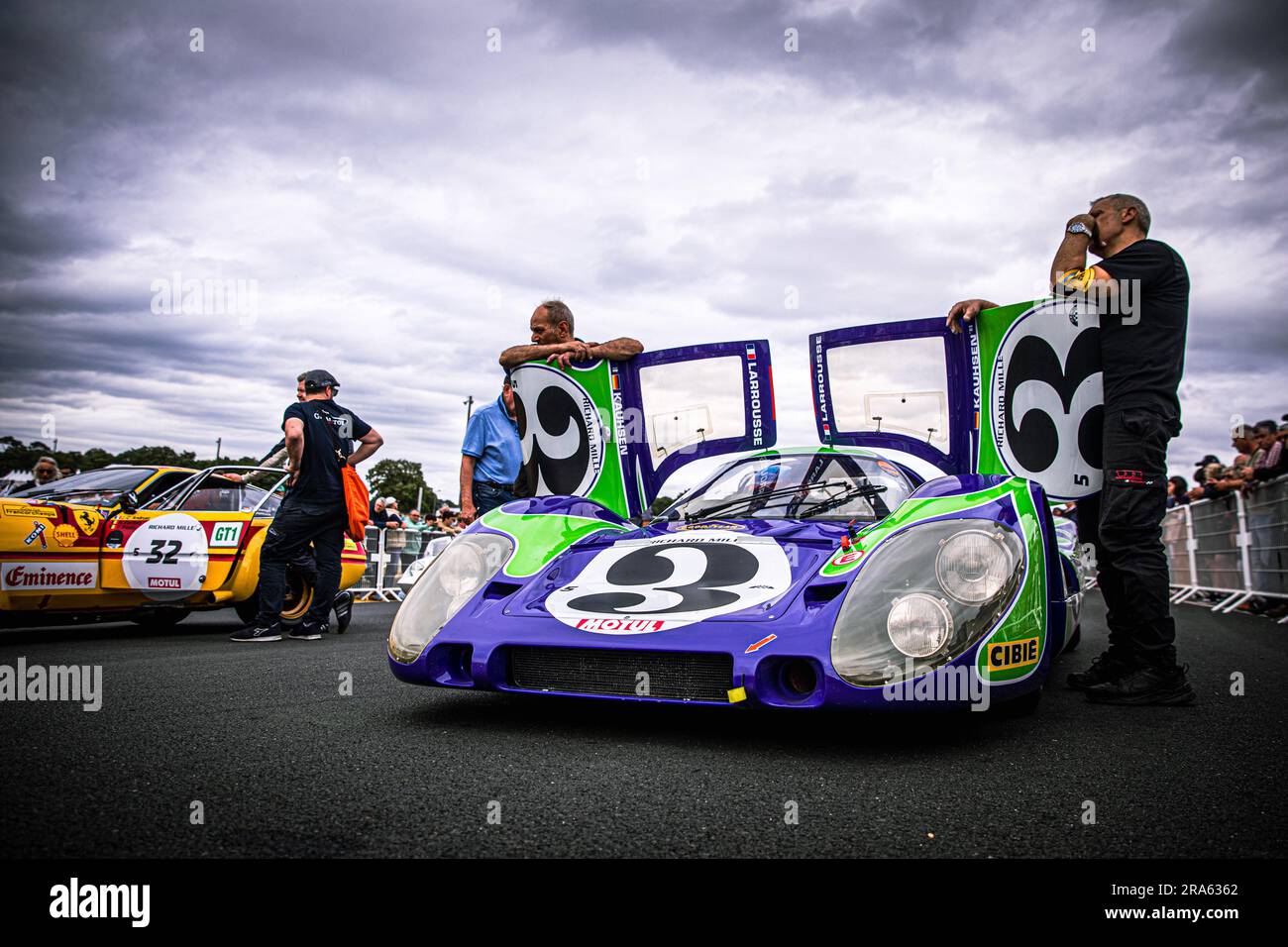Le Mans, France. 30th June, 2023. 03 PEDRAZZI (bra), LARROUSSE (fra), RODDARO (mnc), Porsche 917 ...