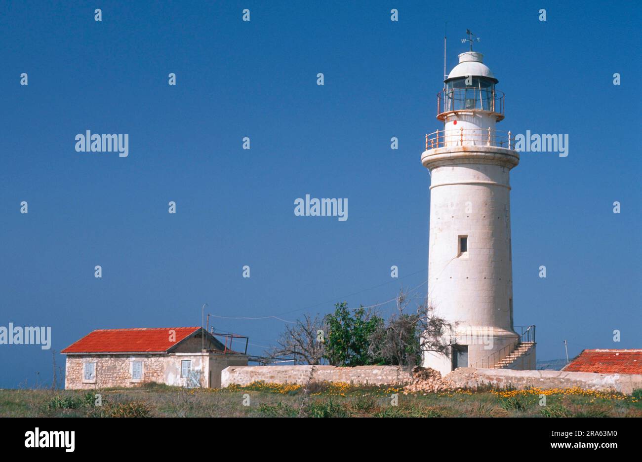 Lighthouse, Paphos, Cyprus Stock Photo - Alamy