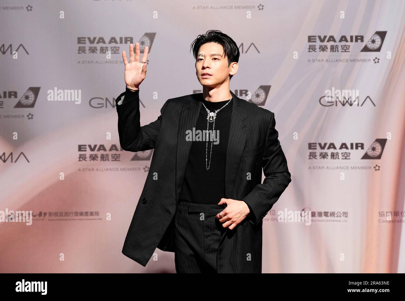 Austin Lin, Taiwanese actor, singer and television host poses for a ...
