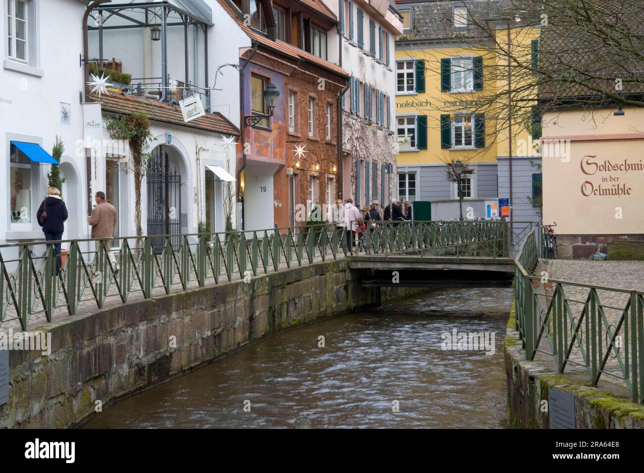 Old Town Fischerau, Freiburg, Black Forest, Baden-Wuerttemberg, Germany ...