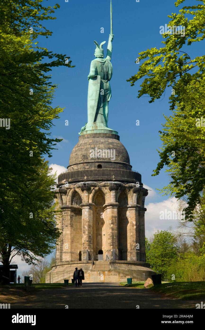 Hermann Monument by Ernst von Bandel, near Detmold, Teutoburg Forest ...
