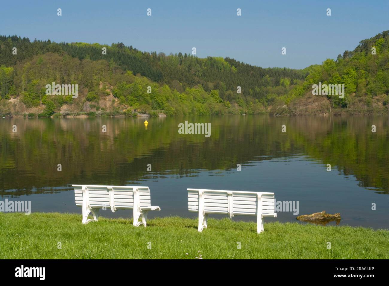 Lake Edersee, Kellerwald-Edersee National Park, Hesse, Germany Stock ...