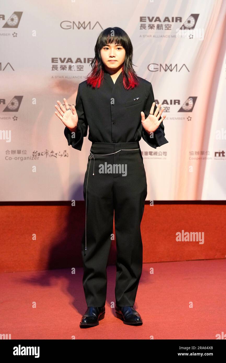 Taiwanese singer Chih Siou poses for a photo at the 34th Golden Melody ...