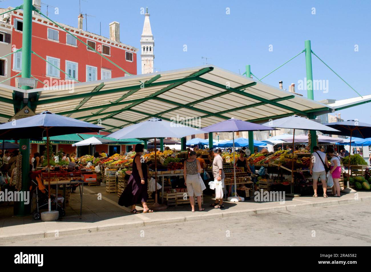 Market, Rovinj, Istria, Croatia Stock Photo - Alamy