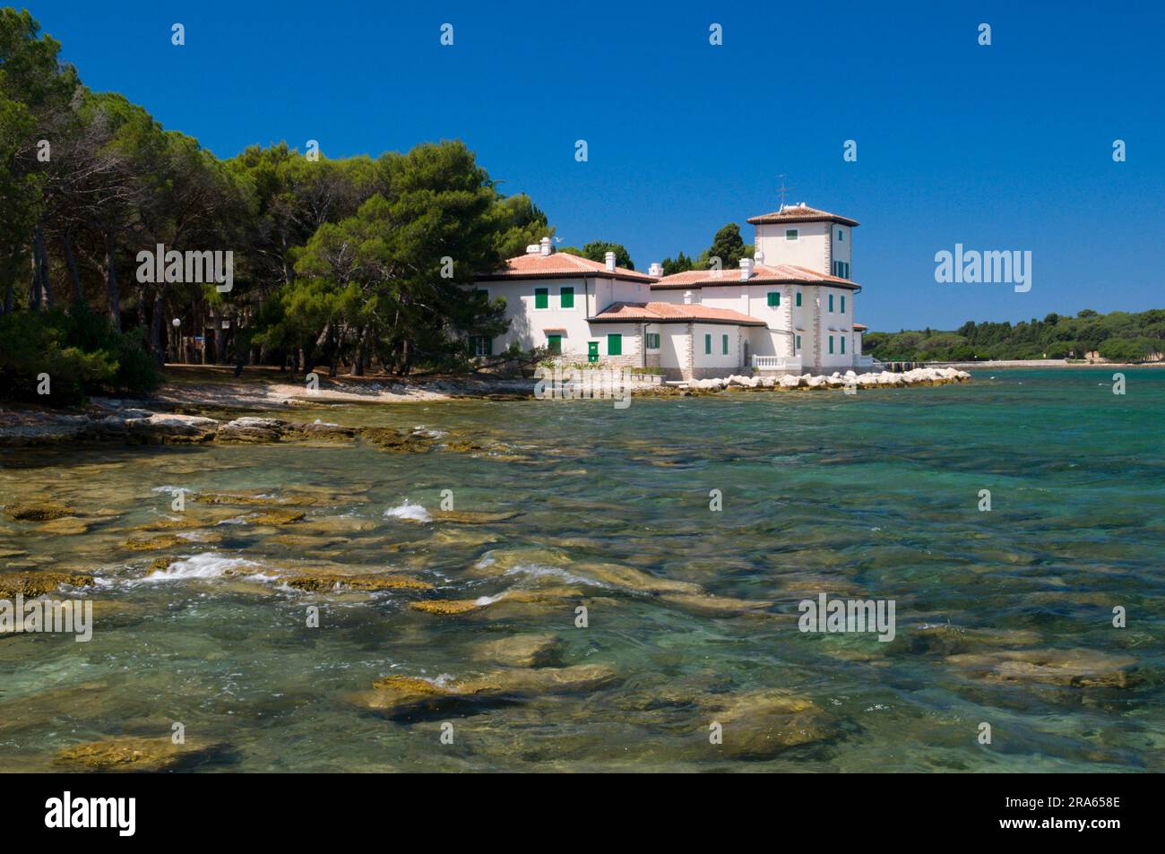 Villa, Veli Brijun, Brijuni National Park Island, Istria, Croatia Stock ...