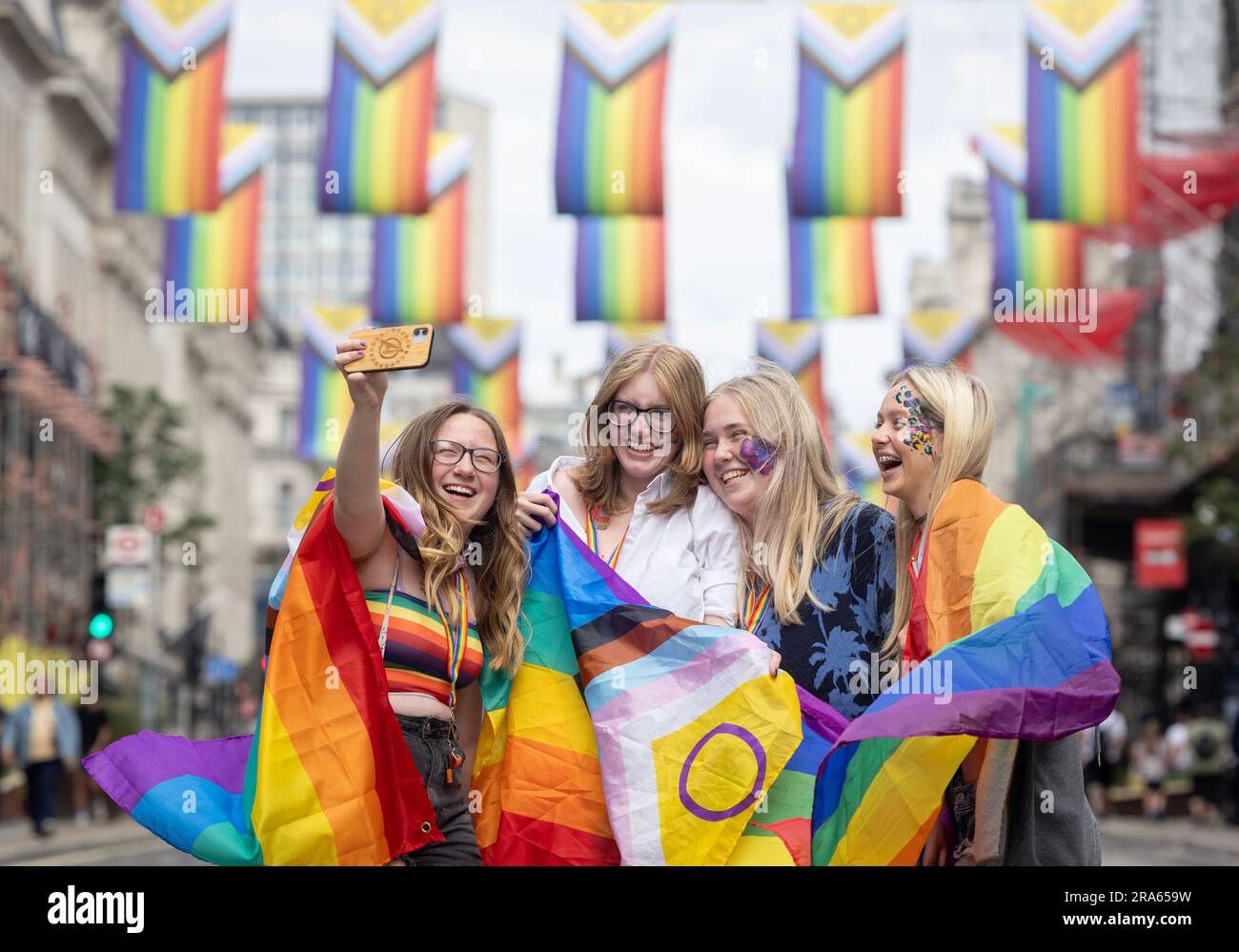 EDITORIAL USE ONLY (Left-right) Isabel Cato, Ashleigh Tory, Charley ...